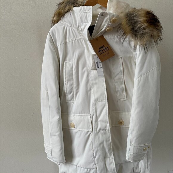 J. Crew | Jackets & Coats | Jcrew White Nordic Parka | Poshmark